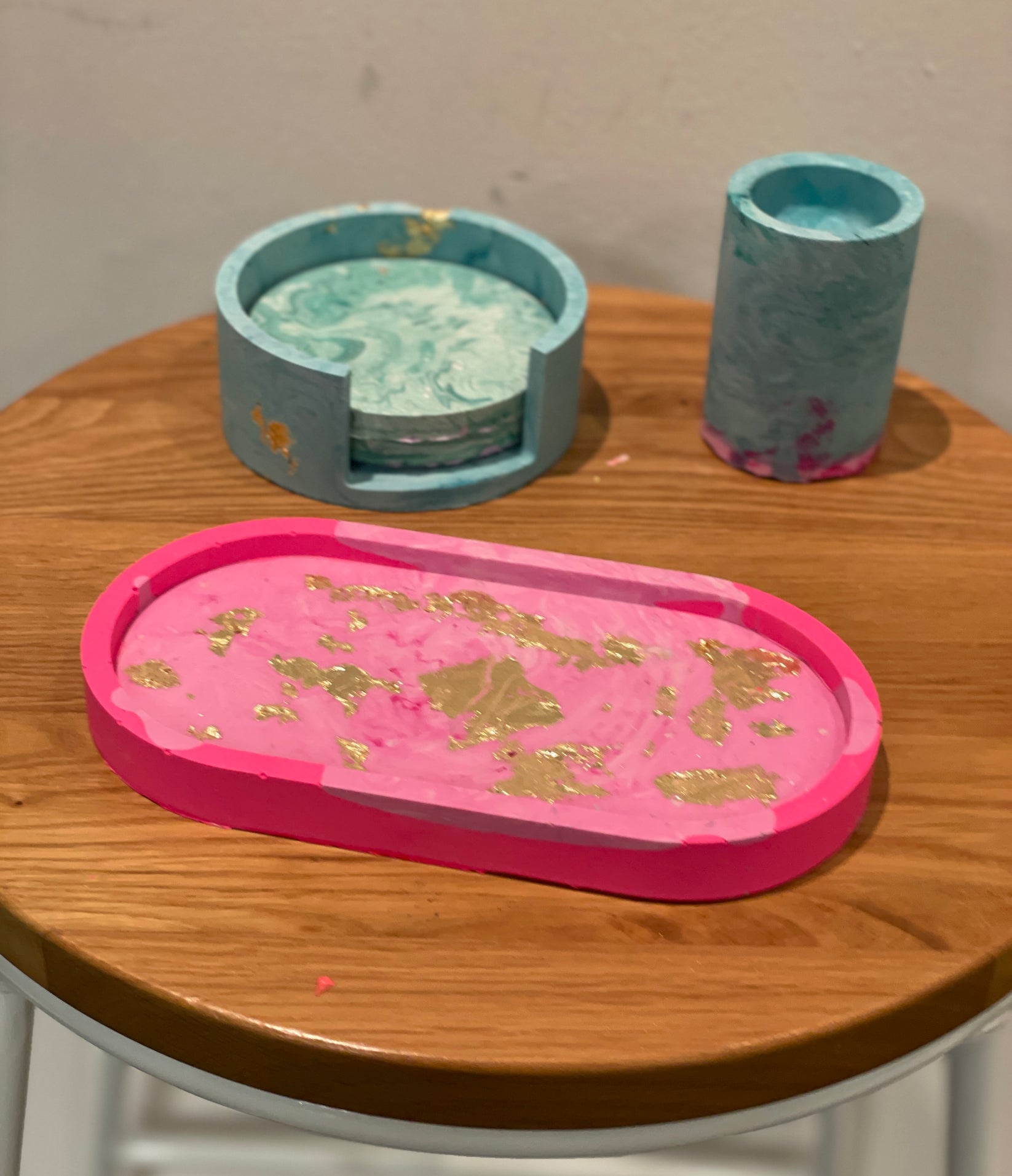 Jesmonite Workshop at Braw Wee Craft Club - Handmade Home Decor