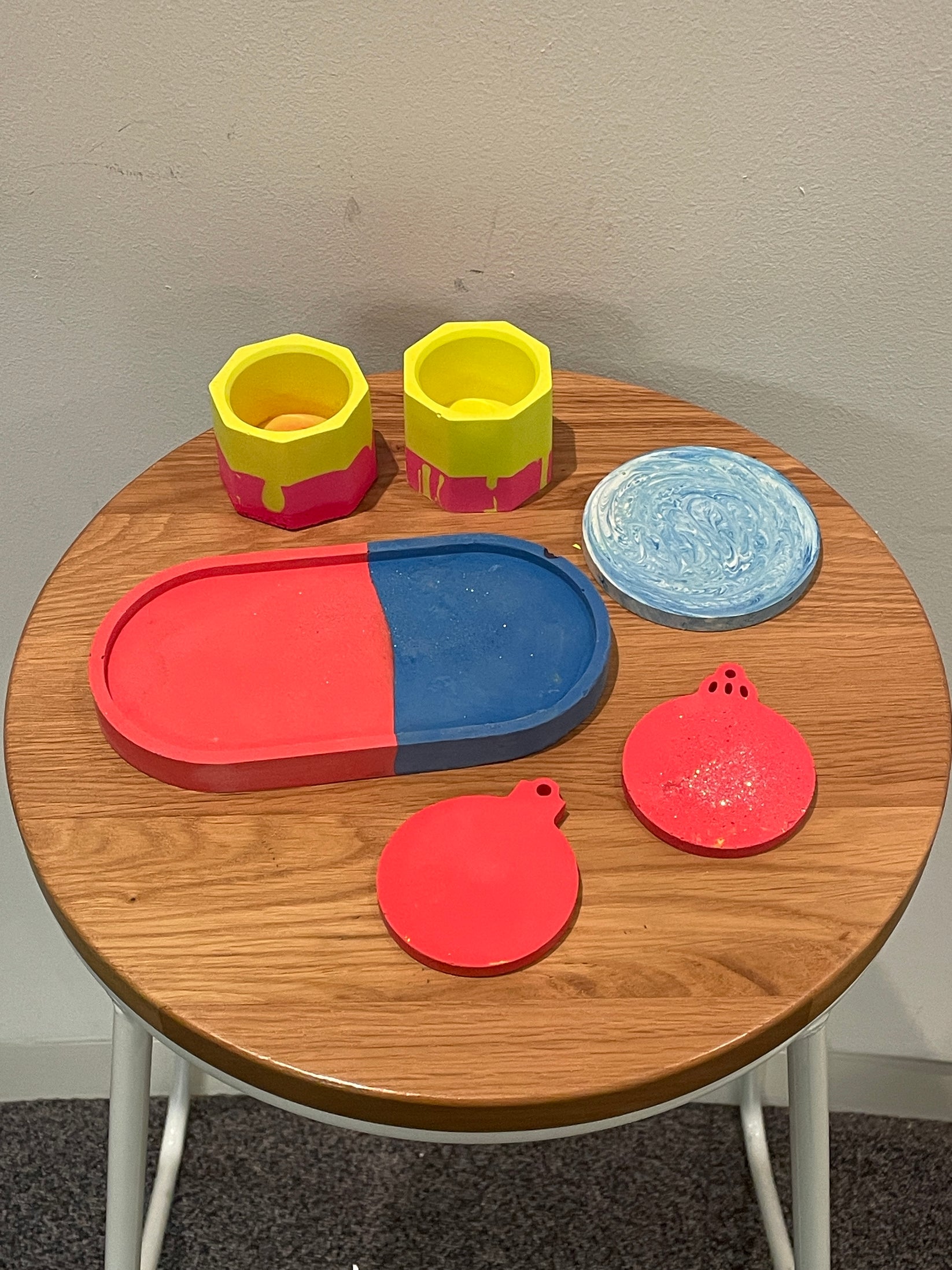 Jesmonite Workshop at Braw Wee Craft Club - Handmade Home Decor