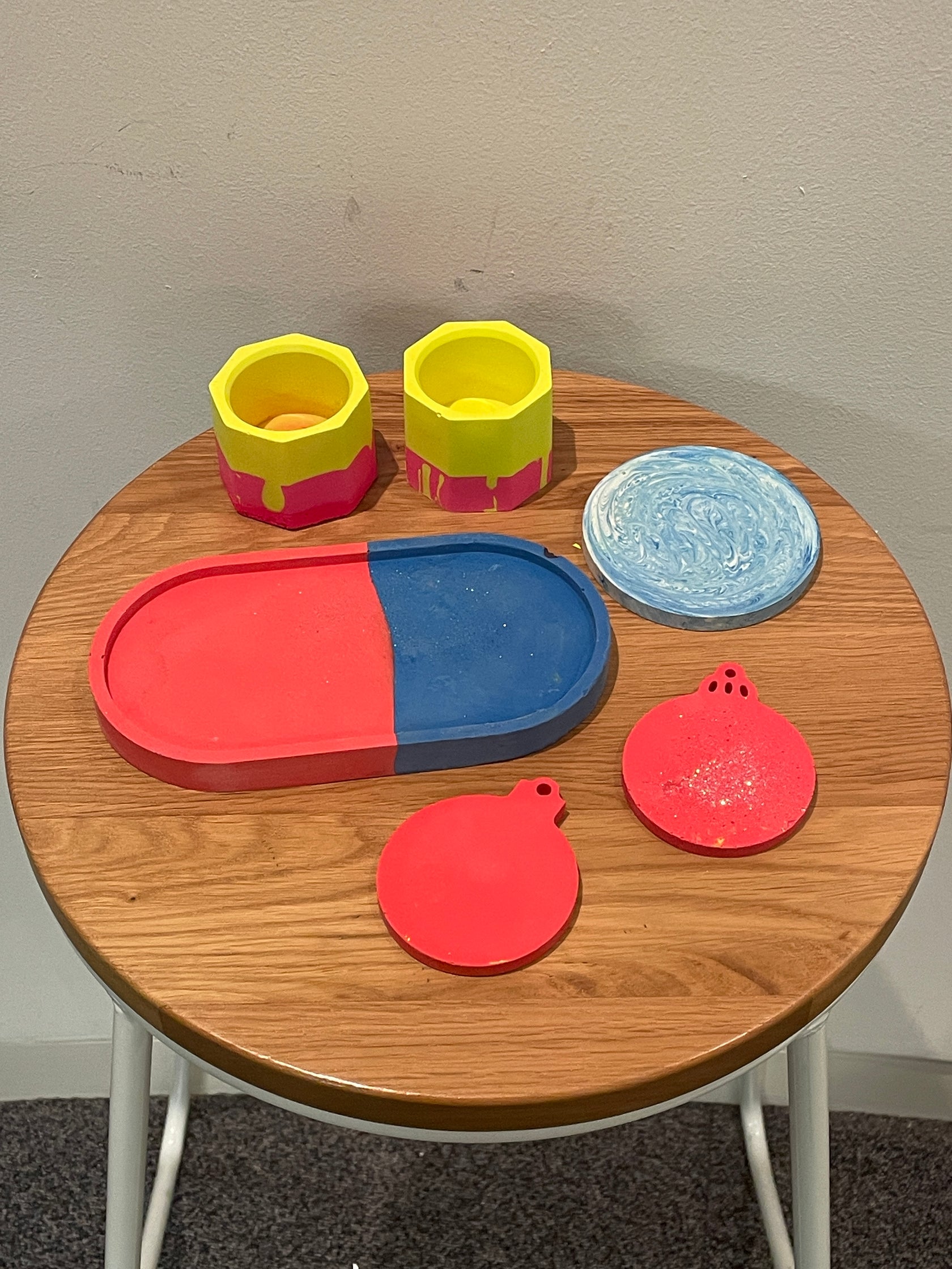 Jesmonite Workshop at Braw Wee Craft Club - Handmade Home Decor