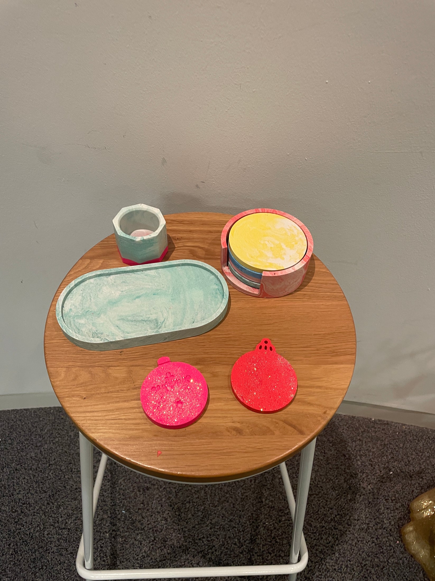 Jesmonite Workshop at Braw Wee Craft Club - Handmade Home Decor