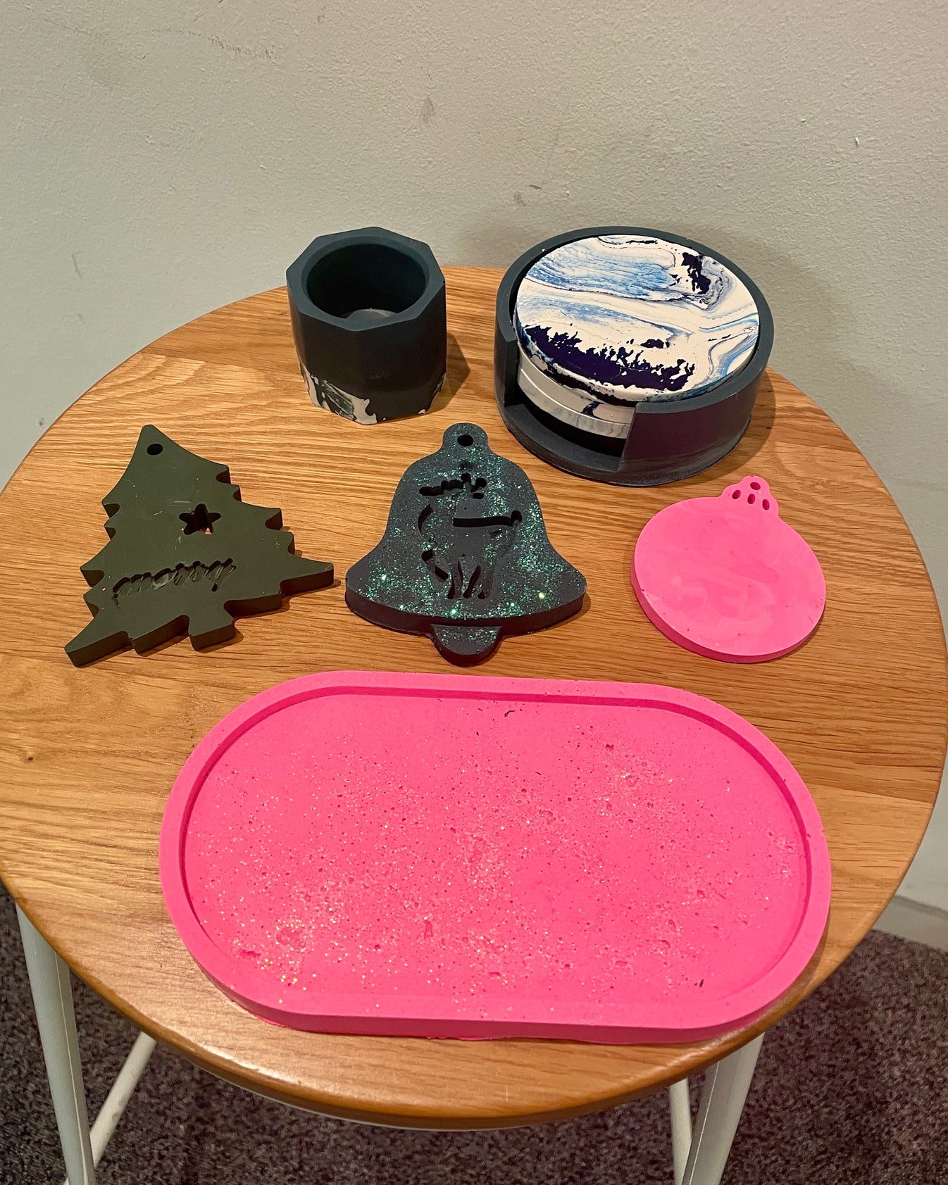 Jesmonite Workshop at Braw Wee Craft Club - Handmade Home Decor