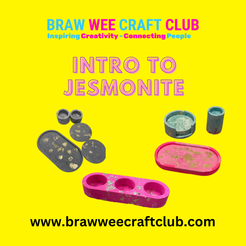 Jesmonite Workshop at Braw Wee Craft Club - Handmade Home Decor